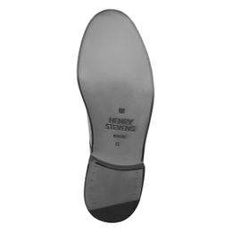 Henry Stevens Herren Schn&uuml;rschuh "Winston CDM", Gr. 41,5, schwarz, Boxcalf, Schuhe, Herren Businessschuh Double Monk Strap handgefertigt, Lederschuh