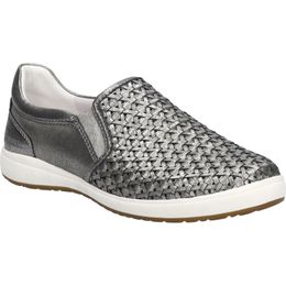 Josef Seibel Damen Slipper "Caren 72, platin", Gr. 41, silber, Obermaterial: 100% Rindsleder Leather cow., Schuhe