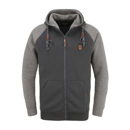 INDICODE Herren Kapuzensweatjacke "Kapuzensweatjacke IDTerence", grau, Gr. S, Obermaterial: 60% Baumwolle CO. 40% Polyester PES., Sweatjacken