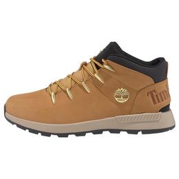 Timberland Damen Schn&uuml;rboots "SPRINT TREKKERMID LACE UP SNEAKER", Gr. 42, gelb, Leder, Synthetik, Schuhe, Winterschuhe, Sneakerboots, Winterboots