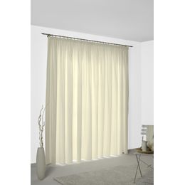 Vorhang WIRTH, B:135cm H:225cm, beige, Polyacryl, Polyester, Wohnzimmer, Gardinen, "Jasmin"