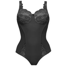 SuSa Damen Body "Body ohne B&uuml;gel Latina", Gr. 95, schwarz, Spitze, Obermaterial: 78% Polyamid PA. 15% Elasthan EL. 7% Baumwolle CO., Bodys