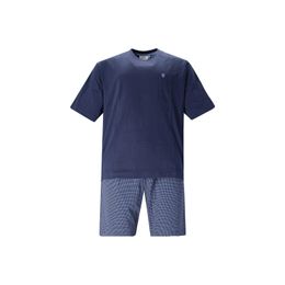 Hajo Herren Schlafanzug "Pyjama", Gr. XL, blau, Obermaterial: 100% Baumwolle CO., Homewear-Sets
