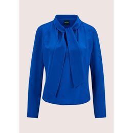 Madeleine Mode MADELEINE Damen Langarmbluse "Bluse Bluse"royalblau, Gr. 36, Obermaterial: 100% Seide silk., Blusen