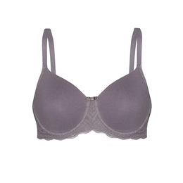 SuSa Damen B&uuml;gel-BH "B&uuml;gel BH Nizza", Gr. 80, lila, Stoff, Obermaterial: 56% Baumwolle CO. 37% Polyamid PA. 7% Elasthan EL., BHs