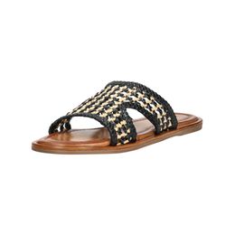 Inuovo Damen Pantolette "Inuovo Pantoletten Leder", Gr. 39, schwarz, Leder, Schuhe