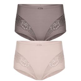 SuSa Damen Miederslip "2er Pack Miederslip London", Gr. 50nude frosty lavender, Stoff, Obermaterial: 75% Polyamid PA. 25% Elasthan EL., Unterhosen