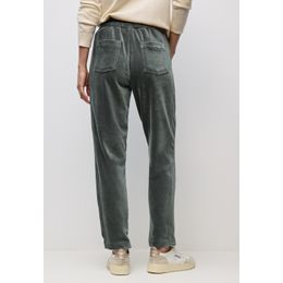 Street One Damen Stoffhose, gr&uuml;n, Gr. 36, unifarben, Web, 60% Baumwolle, 38% Polyester, 2% Elasthan, Hosen, Elastikbund mit Tunnelzug