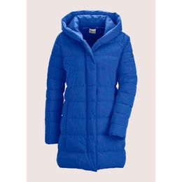 Madeleine Mode MADELEINE Damen Steppjacke "Winterjacke Lange Steppjacke mit Kapuze", blau, Gr. 44, Obermaterial: 100% Polyester PES., Jacken