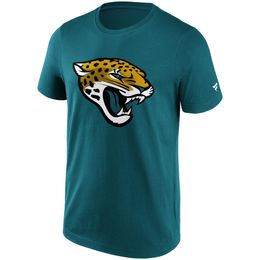 T-Shirt Fanatics "Fanatics T-Shirt Jacksonville Jaguars Primary Logo Graphic", Damen, Gr. L, blau, 100% Baumwolle, Shirts T-Shirt