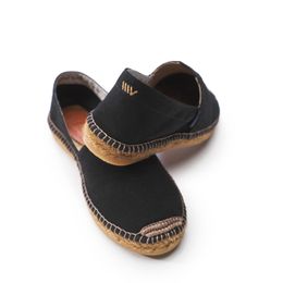 VISCATA Damen Espadrille "Barceloneta", Gr. 39schwarz, Textil, Schuhe, aus Baumwolle und Natur-Jute hergestellt