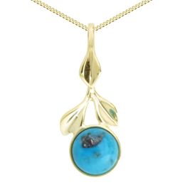 OSTSEE-SCHMUCK Damen Kette mit Anh&auml;nger "OSTSEE-SCHMUCK Kette mit Anh&auml;nger Bl&uuml;te Kette mit Anh&auml;nger Bl&uuml;te", 42cm, Gelbgold 333, L: 42, gold, Gelbgold