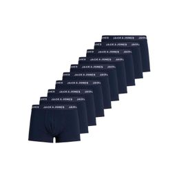 Jack & Jones JACK & JONES Herren Boxershorts "Boxershort JACSOLID 10er Pack", Gr. XL, blau, Obermaterial: 95% Baumwolle CO. 5% Elasthan EL., Unterhosen