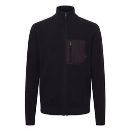 INDICODE Herren Strickjacke "Strickjacke IDMedan", schwarz, Gr. L, Obermaterial: 75% Baumwolle CO. 25% Polyamid PA., Strickjacken
