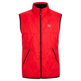 Ziener Herren Funktionsweste "NARIO-Z vest man", rot, Gr. 58, Obermaterial: 100% Polyester; Obermaterial 2: 84% Polyester, 16% Elasthan; Futter: 100%