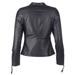 JCC Damen Bikerjacke "DI-002", schwarz, Gr. 40, Oberstoff: 100% Lammleder / Futter: 100% Polyester, Jacken