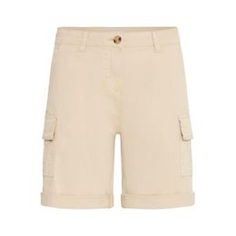oxmo Damen Cargoshorts "Cargoshorts OXChanice", beige, Gr. 40, Obermaterial: 98% Baumwolle CO. 2% Elasthan EL., Hosen