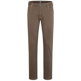 MEYER Damen Chinos "M5 FIT", braun, Gr. 36, unifarben, 89% Baumwolle, 8% Elastomultiester, 3% Elasthan, Hosen, im unifarbenen Design
