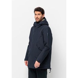 Jack Wolfskin Herren Parka "TALFORST PARKA M"night, blau, Gr. S, OBERSTOFF 54% BAUMWOLLE, 46% POLYAMID FUTTER 100% POLYESTER FÜLLUNG 100% POLYESTER,