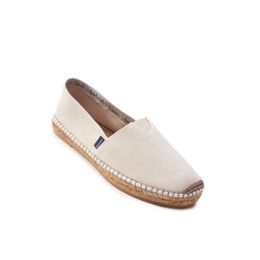 VISCATA Damen Espadrille "Barceloneta", Gr. 40beige, Textil, Schuhe, aus Baumwolle und Natur-Jute hergestellt