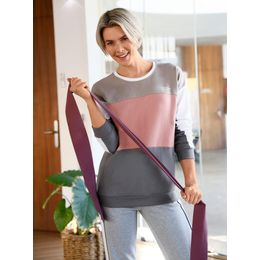 Catamaran Damen Sweatshirt, grau, Gr. 48, gemustert, mehrfarbig, 50% Baumwolle, 50% Polyester, Sweatshirts