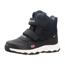 Trollkids Mädchen Winterstiefel "KIDS HAFJELL WINTER BOOTS", Gr. 32, schwarz, Synthetik, Schuhe, wasserdicht, Klettverschluss, reflektierende Details