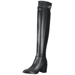 Steve Madden Damen Overkneestiefel "Steve Madden Stiefel Lederimitat", Gr. 39, schwarz, Lederimitat, Schuhe