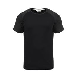 !Solid SOLID Herren Rundhalsshirt "Rundhalsshirt SDBastian", schwarz, Gr. L, Obermaterial: 60% Baumwolle CO. 40% Polyester PES., Shirts