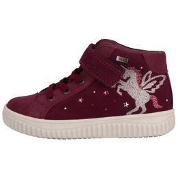 Lurchi M&auml;dchen Sneaker "Yina TEX", Gr. 27einhorn, beere, Veloursleder, Schuhe, Klettboots mit TEX, Sneaker, Halbschuh, Gr&ouml;&szlig;enschablone zum Download