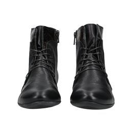 Think! THINK Damen Schn&uuml;rstiefelette "Think Stiefelette Leder", Gr. 37, schwarz, Leder, Schuhe
