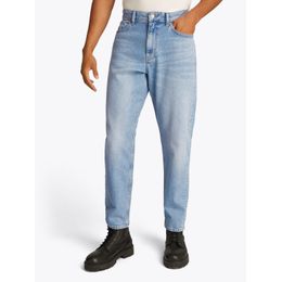Tommy Jeans Herren Gerade Jeans "Isaac Relaxed Tapered", 34, Länge 34, blau, Denim/Jeans, Obermaterial: 81% Baumwolle, 18% Lyocell, 1% Elasthan,