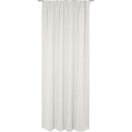 Vorhang WIRTH, B:132cm H:225cm, beige, Jacquard, Baumwolle, Polyester, Wohnzimmer, Gardinen, "Torbole"