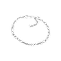 NENALINA Damen Armband "Charmtr&auml;ger Bettelarmband Basic 925 Silber", 16cm, ohne Stein, Silber 925 (Sterlingsilber), silber, Silber 925