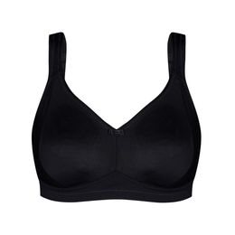 SuSa Damen Minimizer-BH "Minimizer BH ohne B&uuml;gel Milano", Gr. 95, schwarz, Stoff, Obermaterial: 80% Polyamid PA. 17% Elasthan EL. 3% Baumwolle CO.,