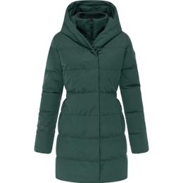 Ragwear Damen Steppmantel "Niani YOUMODO", gr&uuml;n, Gr. S, Obermaterial: 100% Polyester. Innenfutter: 100% Polyester. Wattierung: 100% Polyester,