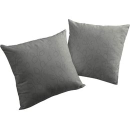Dekokissen WIRTH, B:50cm L:50cm, grau, Obermaterial: 100% Polyester, Dekokissen_Sitzkissen_Kissenh&uuml;llen, "Westport"