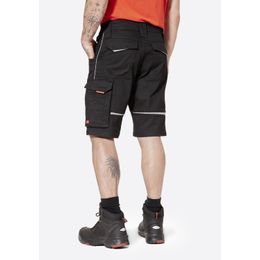 Herren Arbeitsshorts "AKRON Flex Workwear Arbeits-Cargoshorts", schwarz, Gr. 48, HERO by John Medoox, Sweatware, 55% Baumwolle, 42% Polyester, 3%