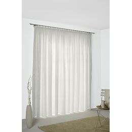 Vorhang WIRTH, B:132cm H:255cm, beige, Jacquard, Obermaterial: 75% Polyester, 25% Baumwolle, Wohnzimmer, Gardinen, "Sepino"