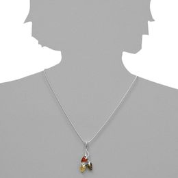 OSTSEE-SCHMUCK Damen Kette mit Anh&auml;nger "OSTSEE-SCHMUCK Kette mit Anh&auml;nger Bl&uuml;te Kette mit Anh&auml;nger Bl&uuml;te", 45cm, Silber 925 (Sterlingsilber), L: 42,