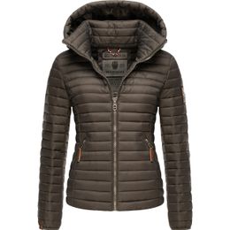 Marikoo Damen Steppjacke "Löwenbaby", grau, Gr. S, Oberstoff: 100% Nylon, Futter: 100% Polyester, Wattierung: 100% Polyester, Ärmelfutter: 100%