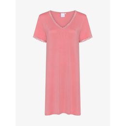 CCDK COPENHAGEN Damen Nachthemd "CCDK Copenhagen nightdress Jacqueline", Gr. Sgeranium pink, Obermaterial: 95% Viskose, 5% Elasthan, Kleider