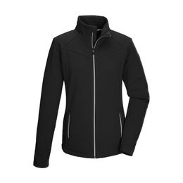 Killtec Damen Strickjacke "KOW 2 WMN FLX JCKT", schwarz, Gr. 40, Obermaterial: 95% Polyester, 5% Elasthan, Strickjacken, Damen Powerstretchjacke mit