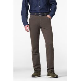 MEYER Herren Chinos "DUBLIN", braun, Gr. 52, unifarben, 60% Baumwolle;38% Polyester;2% Elasthan, Hosen, aus warmem Winter-Twill