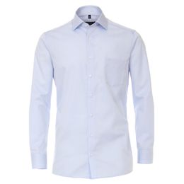 Casamoda Herren Businesshemd "Casamoda Businesshemd extra langer Arm 69cm uni", blau, Gr. 41, unifarben, 100% Baumwolle, Hemden