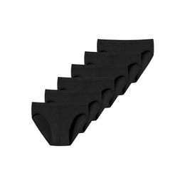 Herren Slip "Slip UNCOVER Cotton 6PACK Supermini 6er Pack", uncover by Schiesser, Gr. L, schwarz, Obermaterial: 95% Baumwolle CO. 5% Elasthan EL.,