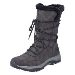 Rieker Damen Stiefel "Rieker Stiefel Lederimitat", Gr. 36, grau, Lederimitat, Schuhe