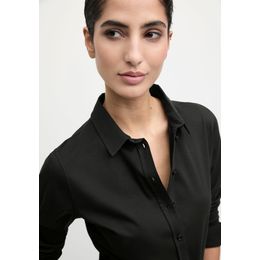 Cinque Damen Hemdbluse "CISARY", schwarz, Gr. XL, unifarben, Web, Obermaterial: 100% Baumwolle, Blusen, mit Reverskragen