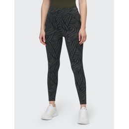 Leggings Venice Beach "LEGGINGS KEEVA", Damen, Gr. L (42), N-Gr, aop line art small_pine, Obermaterial: 75% Polyamid, 25% Elasthan, Hosen Leggings