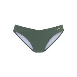 Sunseeker Damen Bikini-Hose "Loretta", gr&uuml;n, Gr. 32, Polyamid, Badehosen, mit V-f&ouml;rmigem B&uuml;ndchen