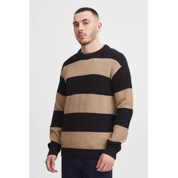 !Solid SOLID Herren Strickfleece-Pullover "Strickpullover SDSergio", schwarz, Gr. L, Obermaterial: 100% Baumwolle CO recyc.., Pullover